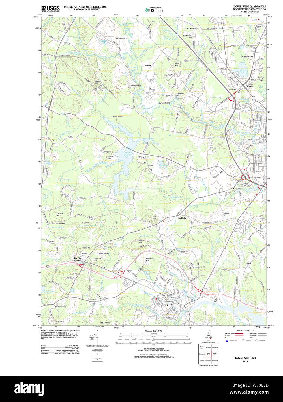 Map of west dover hi-res stock photography and images - Alamy