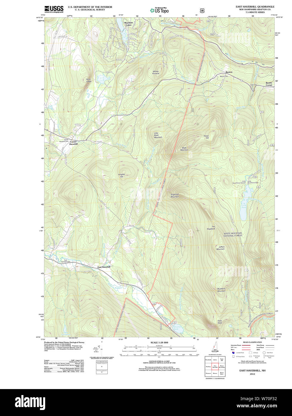 Haverhill new hampshire map hi-res stock photography and images - Alamy