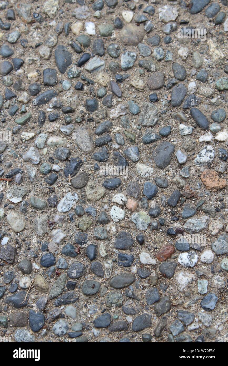 exposed aggregate concrete texture (vertical Stock Photo - Alamy