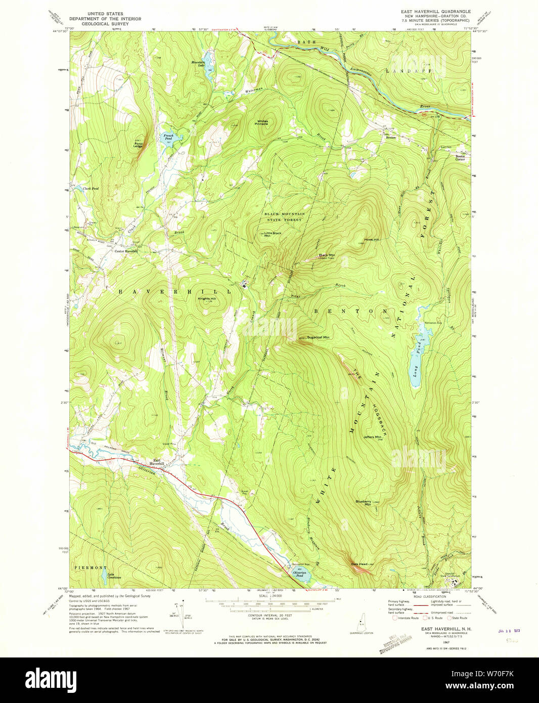 Haverhill new hampshire map hi-res stock photography and images - Alamy