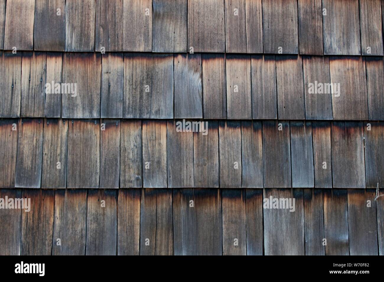 sun-bleached cedar siding shakes (horizontal Stock Photo - Alamy
