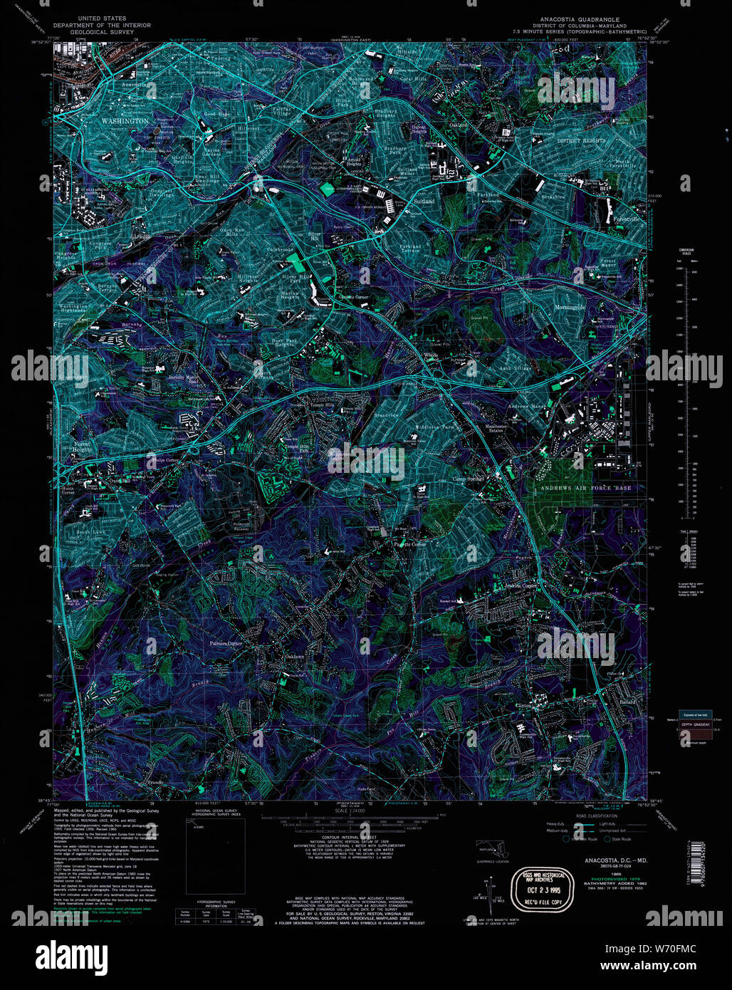 District of columbia historical map hi-res stock photography and images ...
