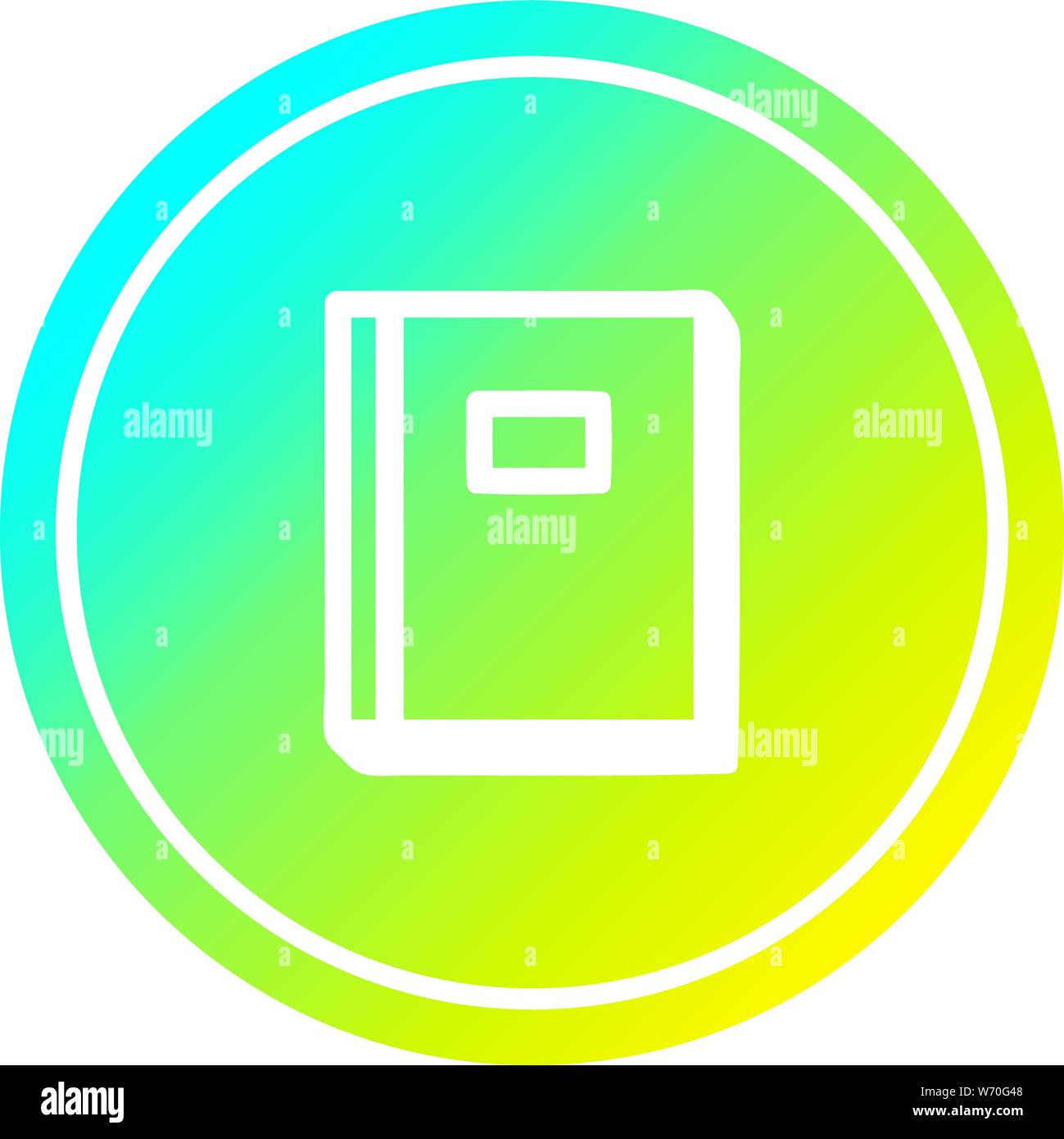 educational book circular icon with cool gradient finish Stock Vector Image & Art - Alamy