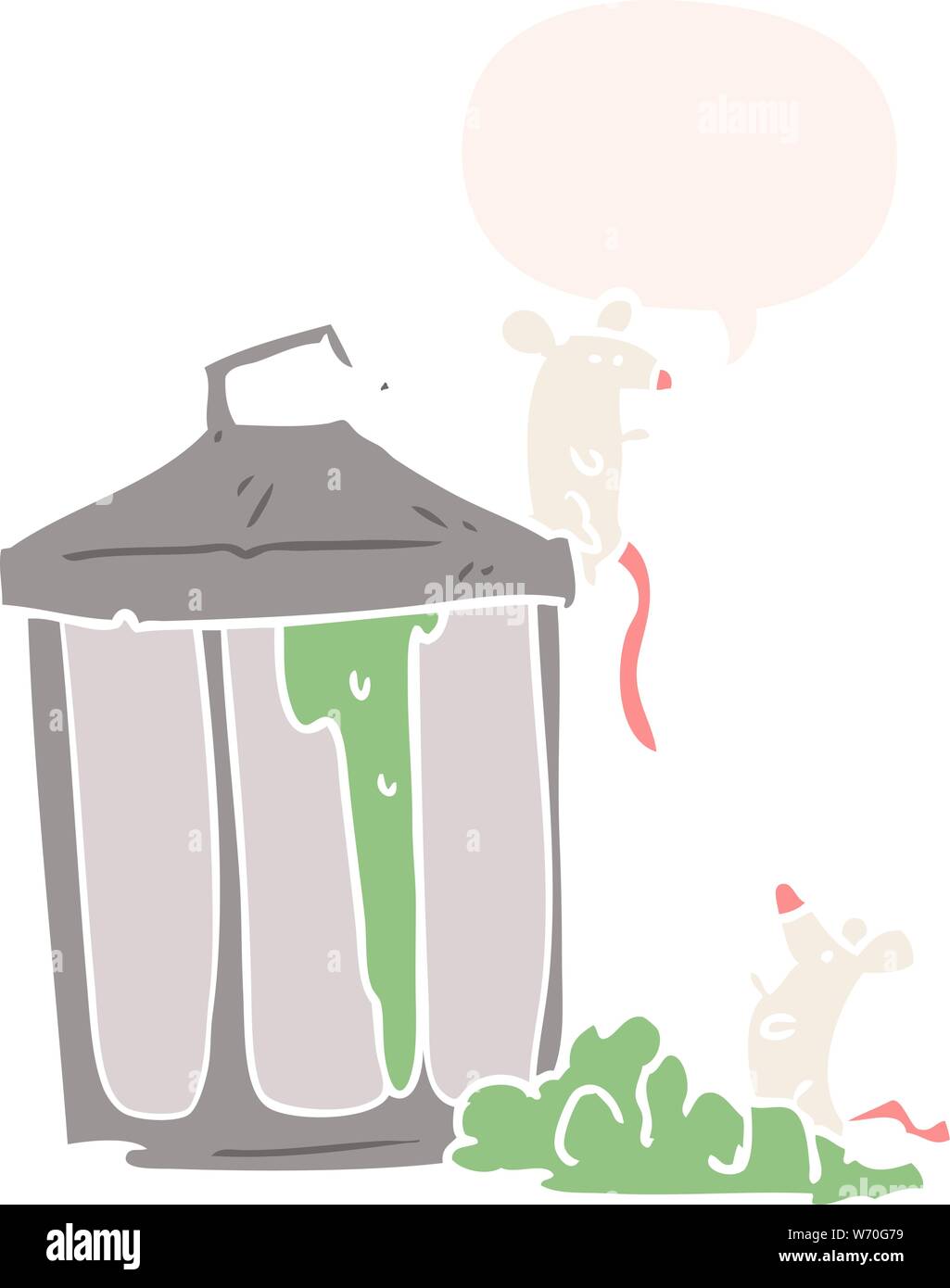 Rats and garbage Stock Vector Images - Alamy