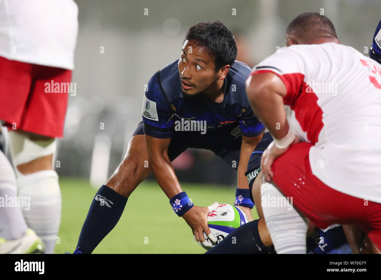Hanazono Rugby Stadium, Osaka, Japan. 3rd Aug, 2019. Yutaka Nagare (JPN ...