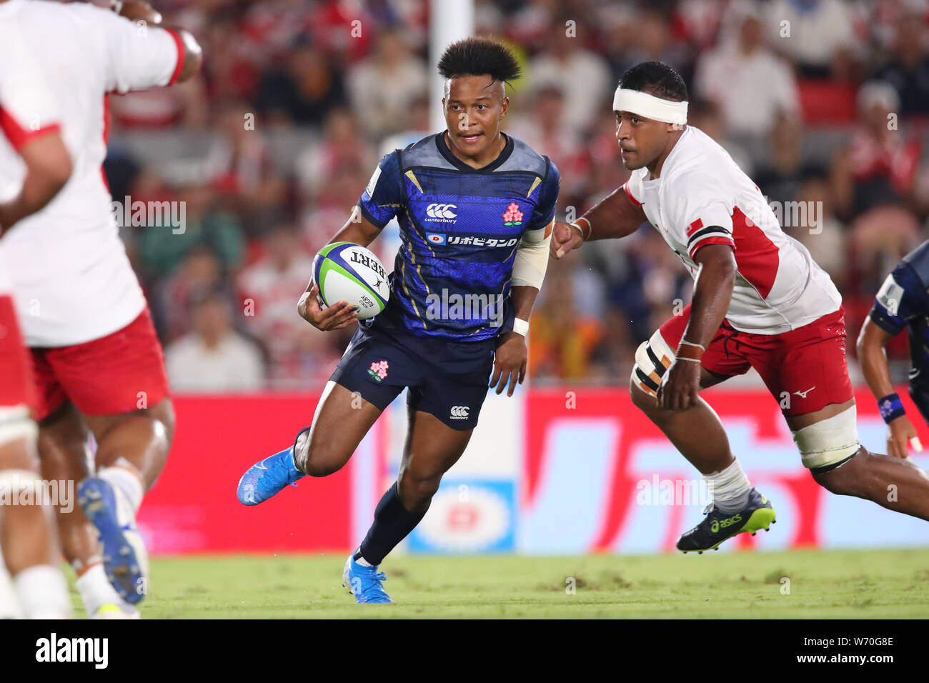 Hanazono Rugby Stadium, Osaka, Japan. 3rd Aug, 2019. Kotaro Matsushima ...