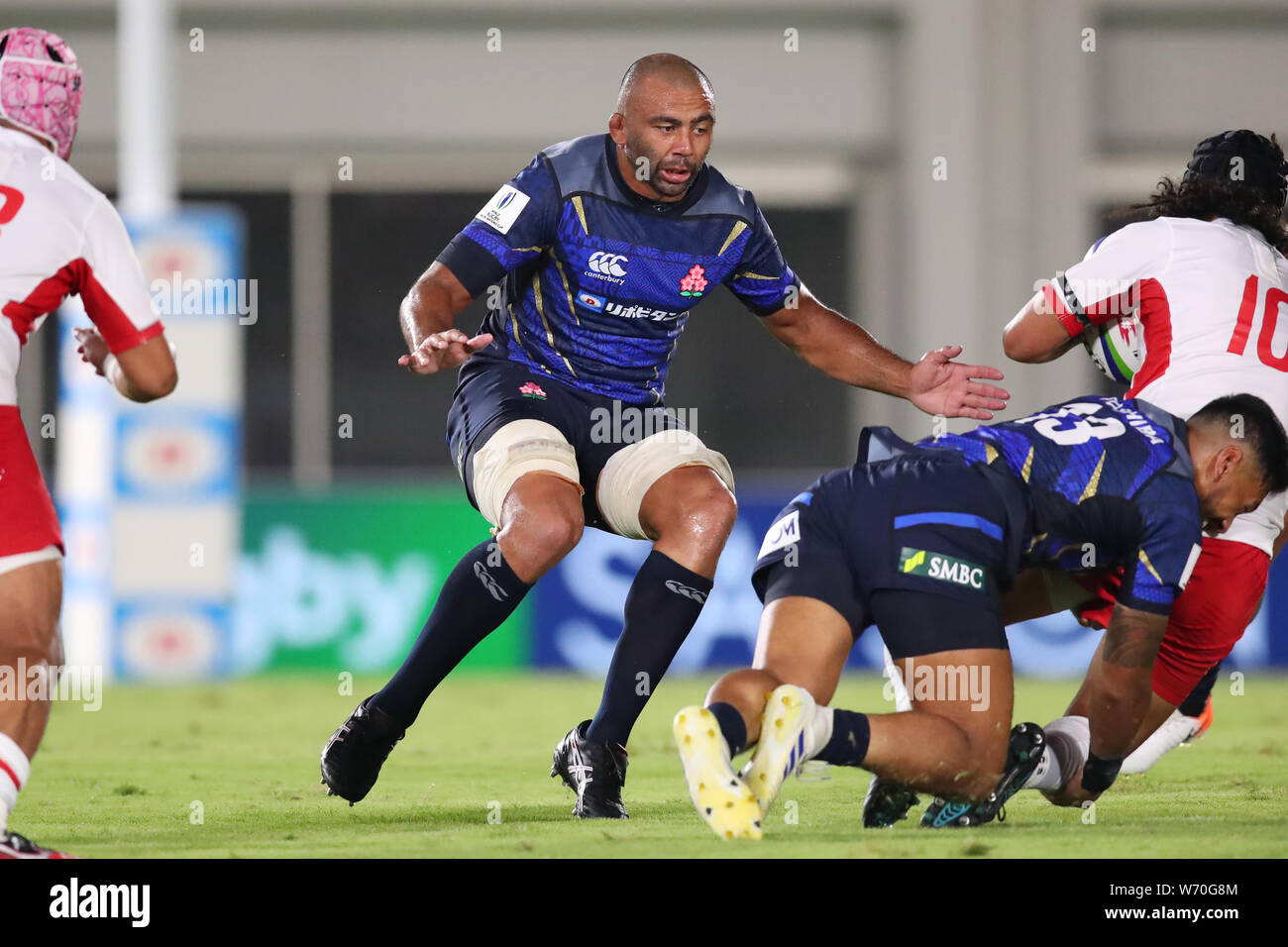 Hanazono Rugby Stadium, Osaka, Japan. 3rd Aug, 2019. Michael Leitch ...