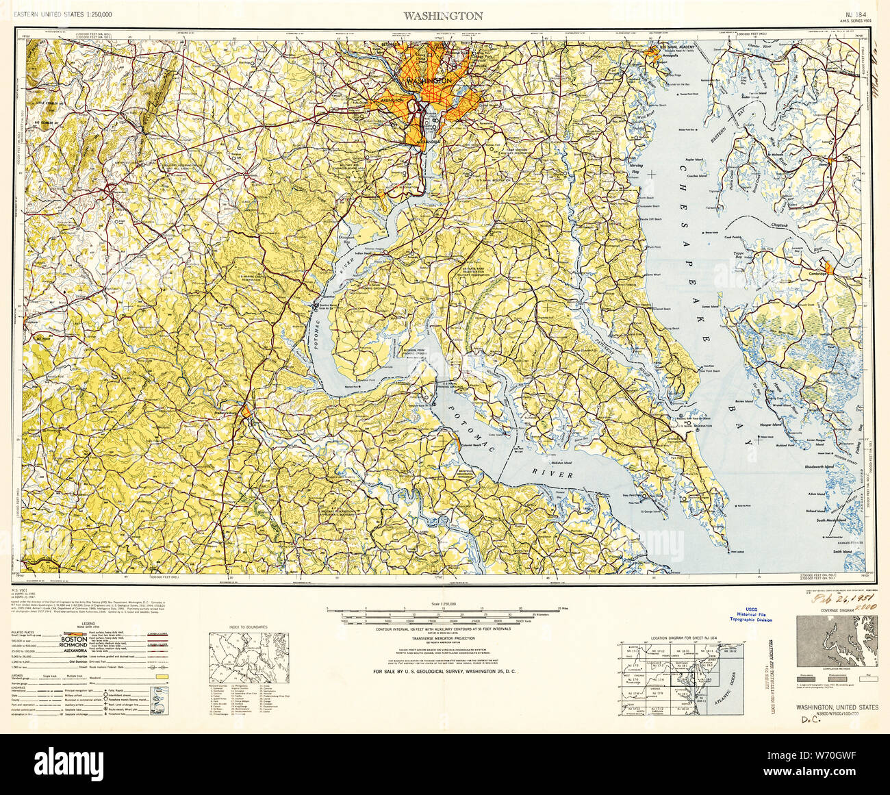 District of columbia historical map hi-res stock photography and images ...