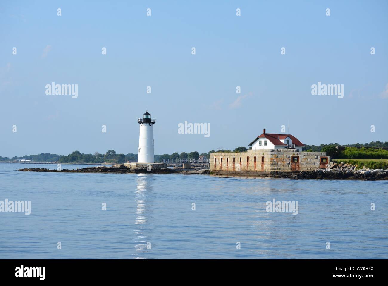 Digital Prints Travel Poster New Castle Portsmouth Harbor Lighthouse ...