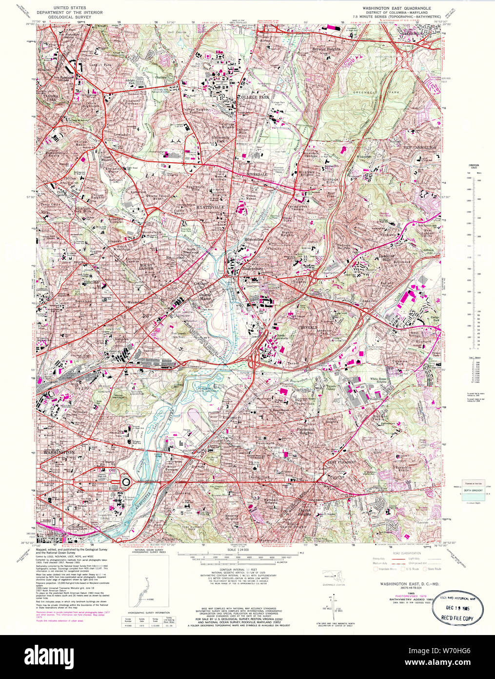 District of columbia historical map hi-res stock photography and images ...