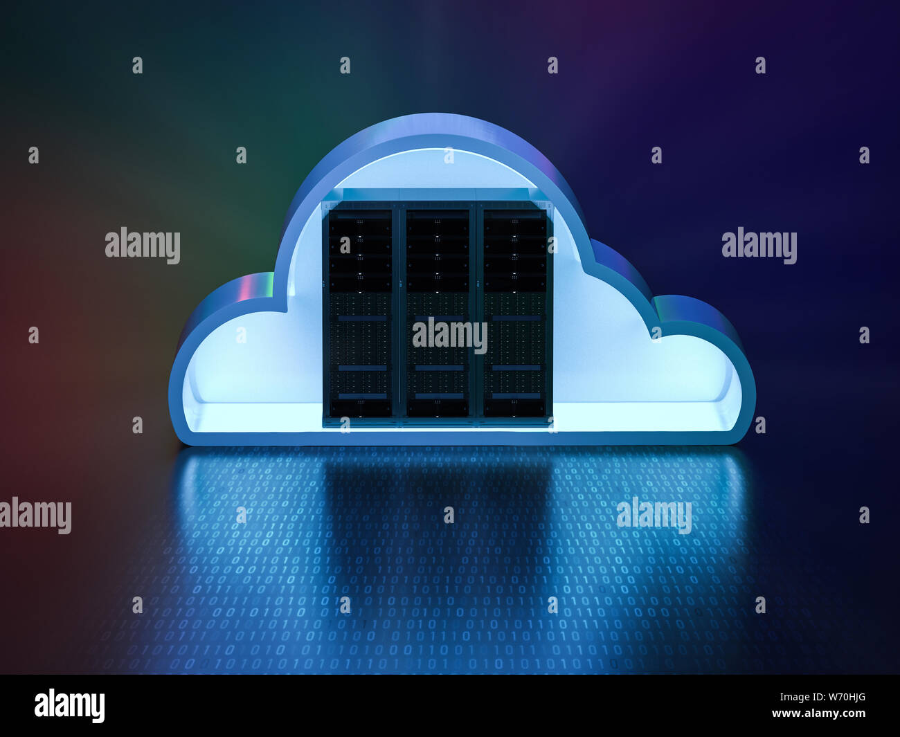 Cloud computing technology with 3d rendering server with cloud Stock Photo - Alamy