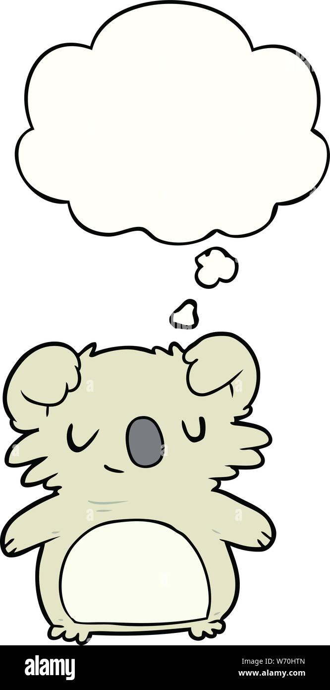 Koala thinking Stock Vector Images - Alamy