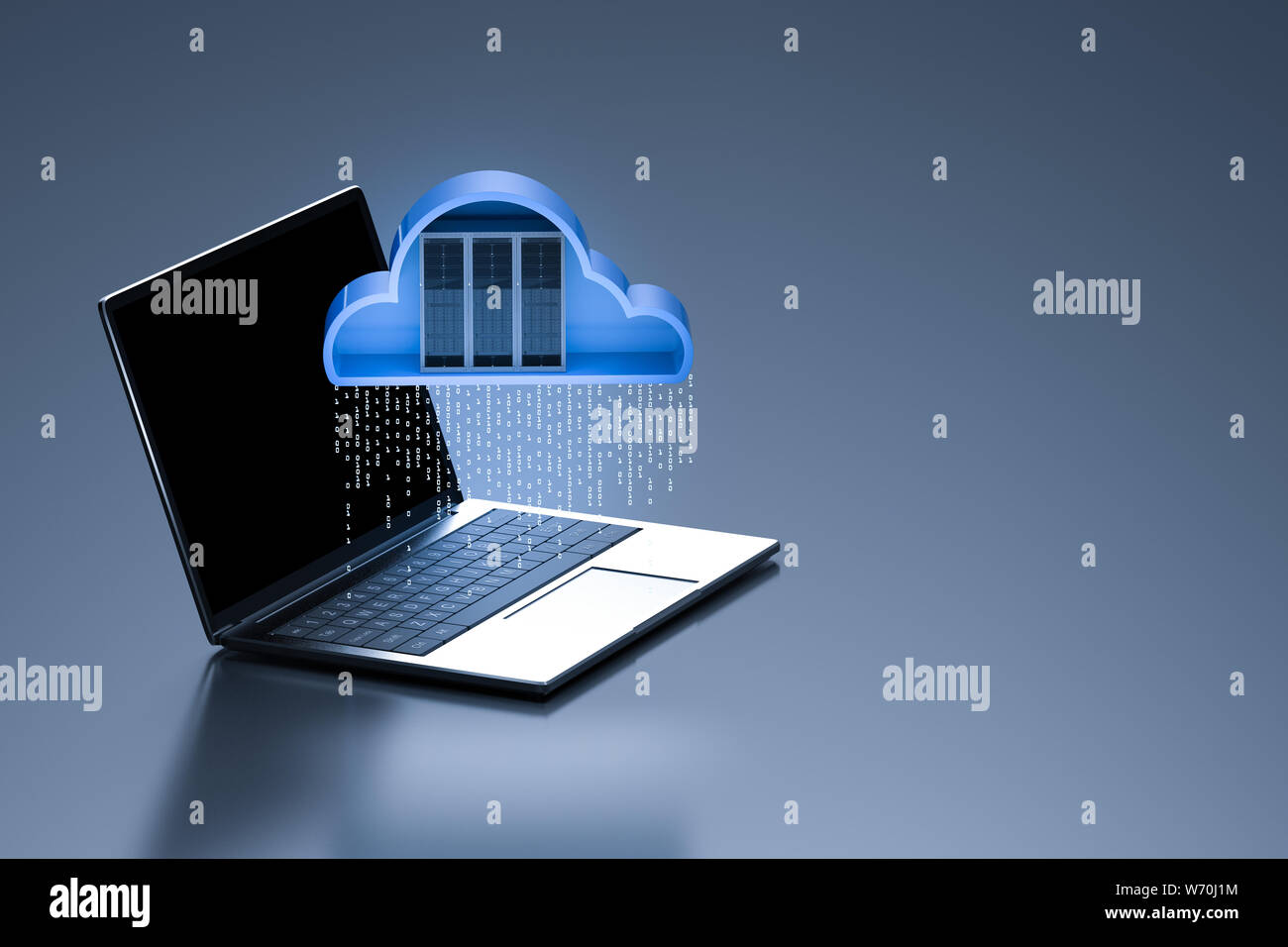 Cloud computing technology with 3d rendering server with cloud Stock Photo - Alamy