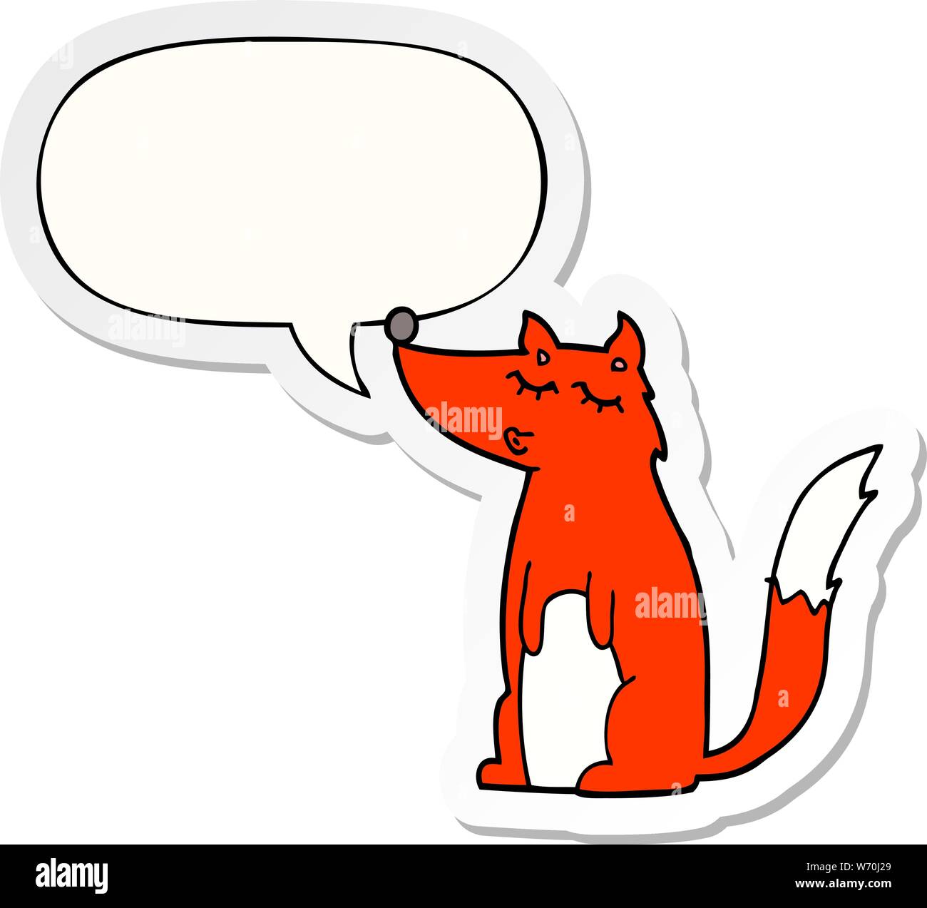 Wolf sticker vector vectors Cut Out Stock Images & Pictures - Alamy