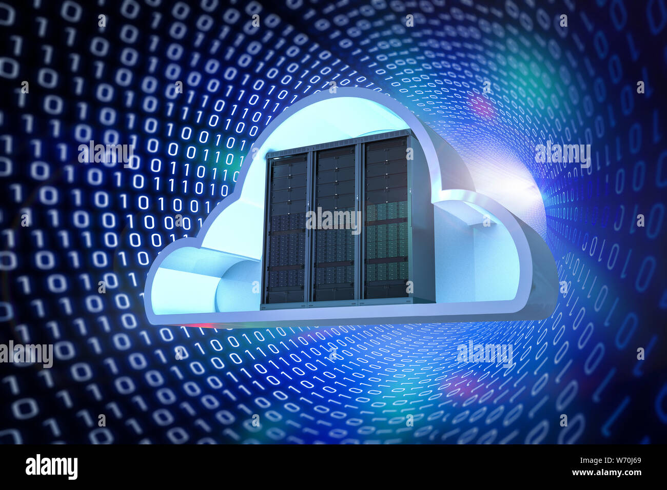 Cloud computing technology with 3d rendering server with cloud Stock Photo - Alamy