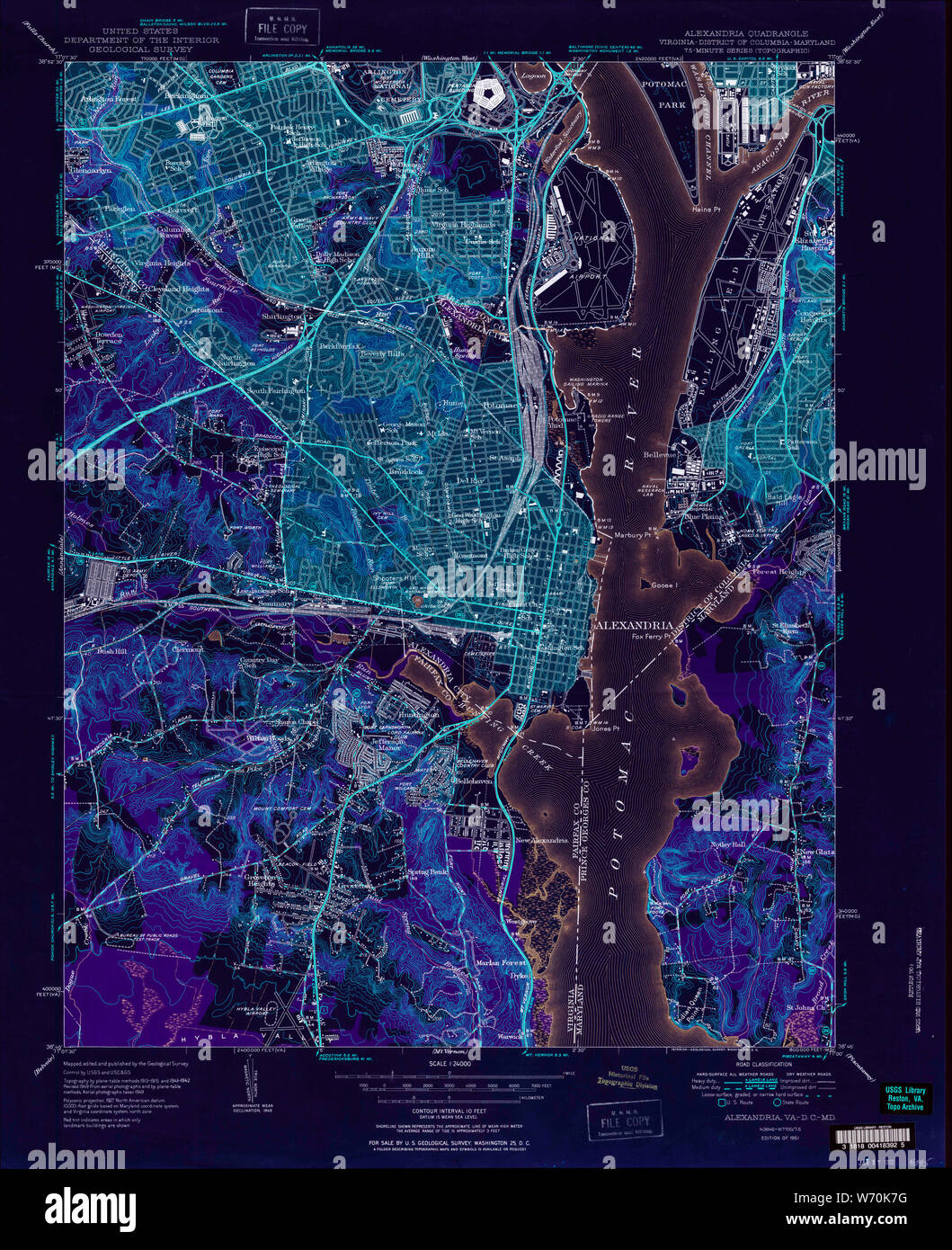 Topographic survey of alexandria hi-res stock photography and images ...