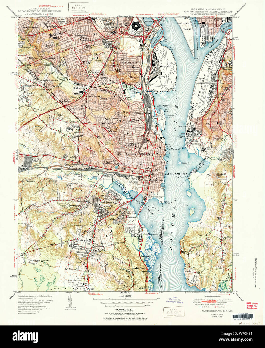 Topographic survey of alexandria hi-res stock photography and images ...