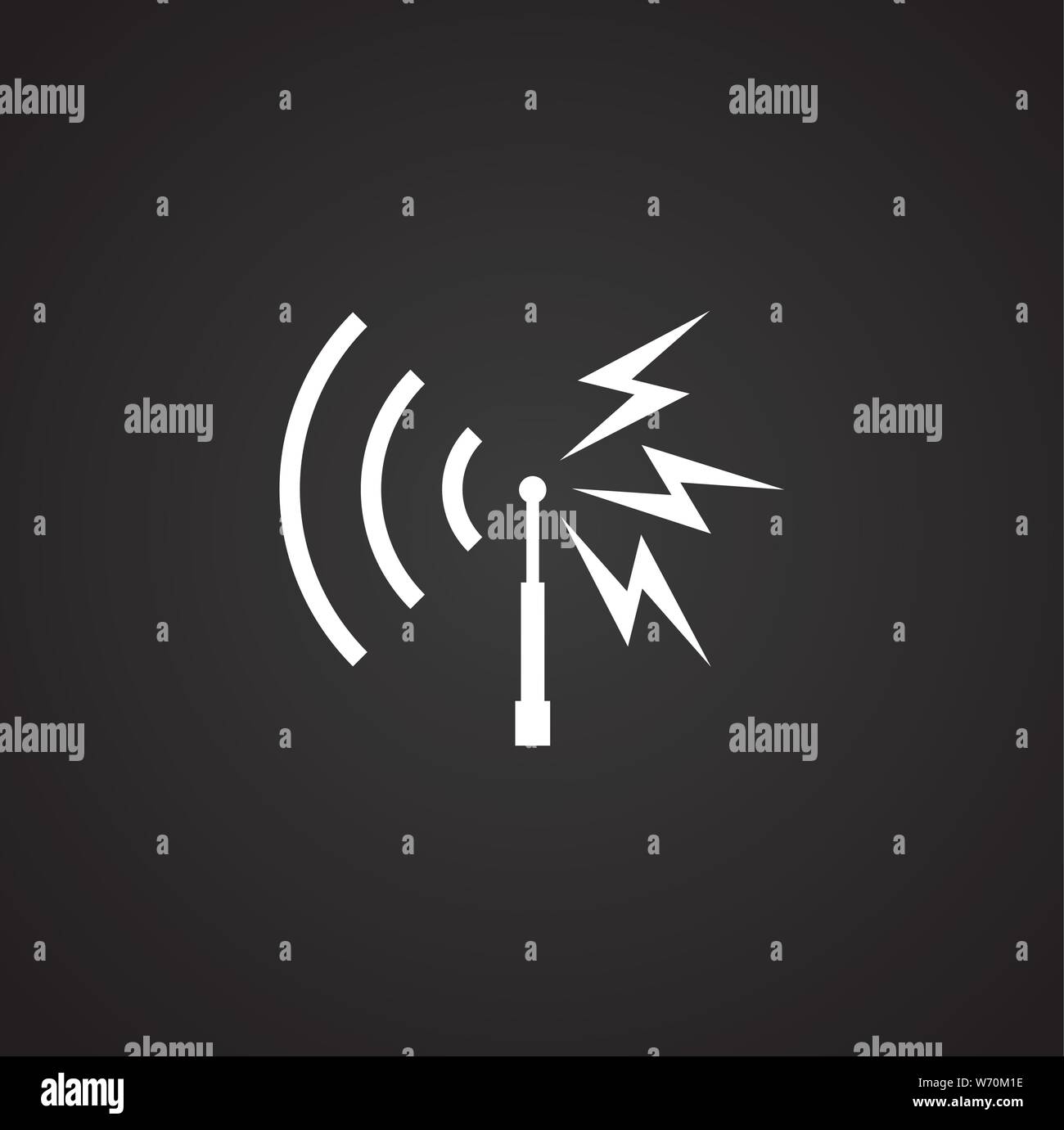 Antennas related icon on background for graphic and web design. Simple ...