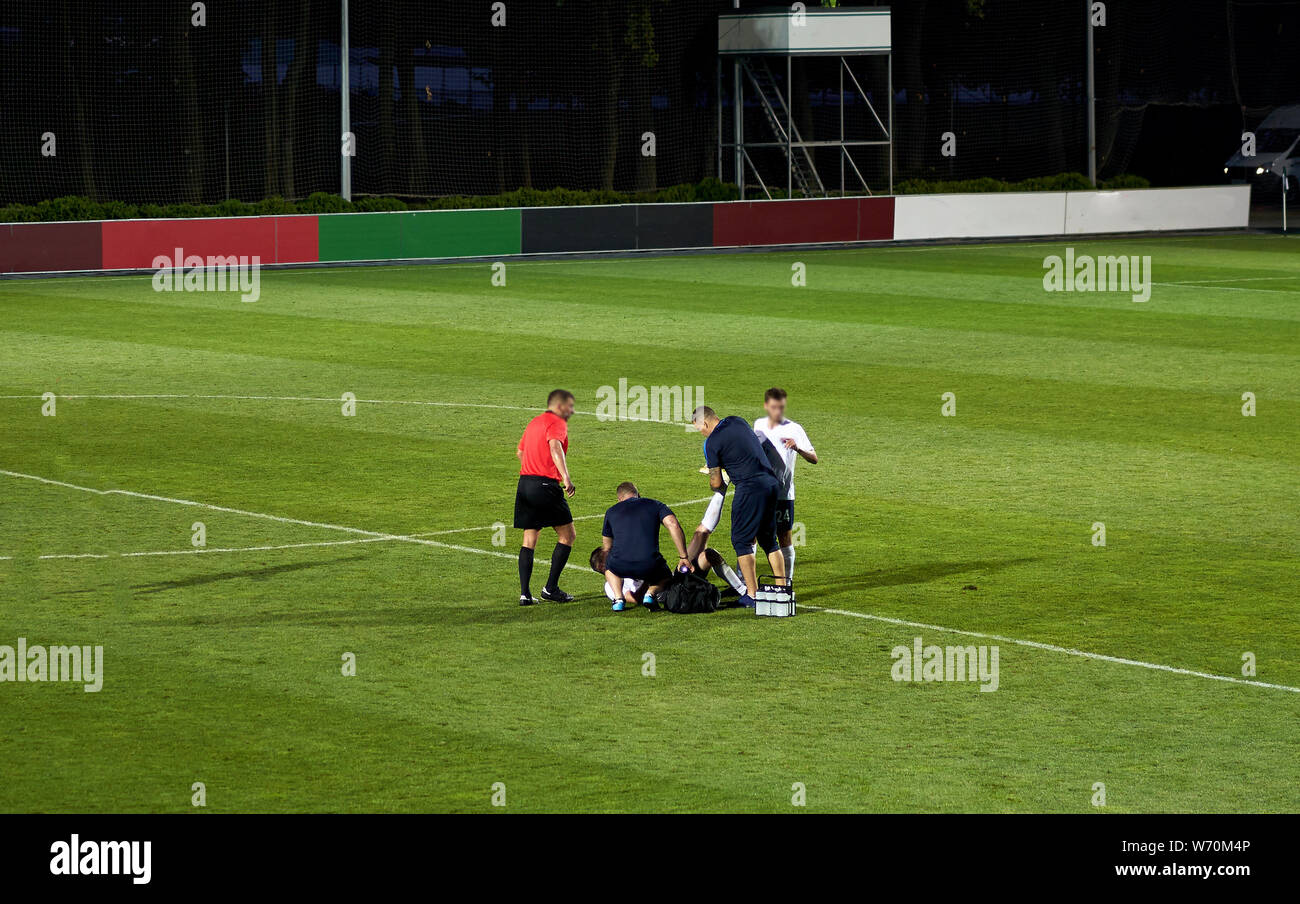 Soccer game collision hi-res stock photography and images - Alamy