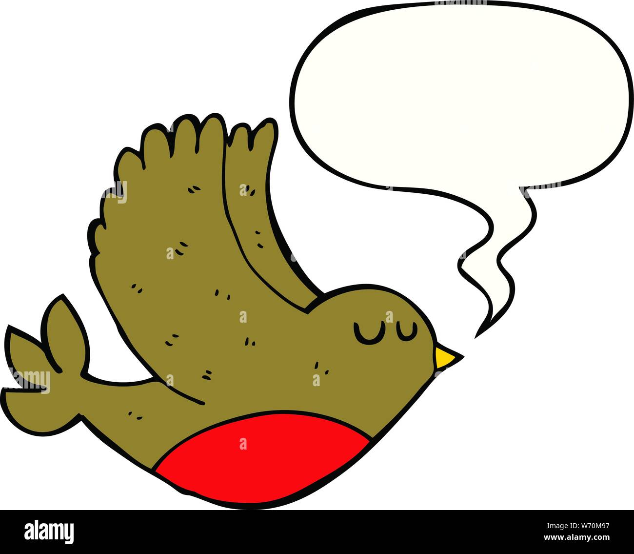 Cartoon flying bird bubble hi-res stock photography and images - Alamy