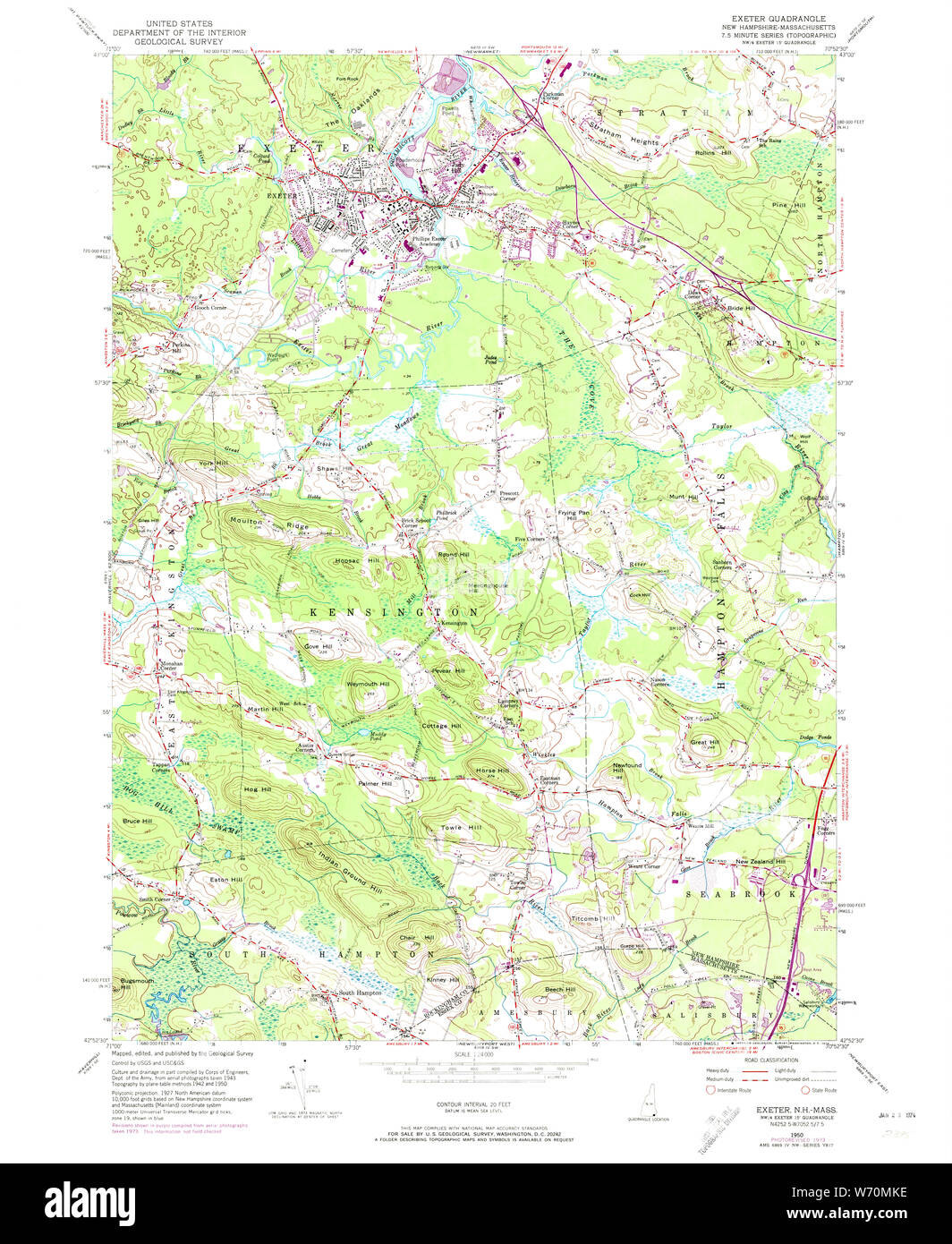 Map of exeter Cut Out Stock Images & Pictures - Alamy