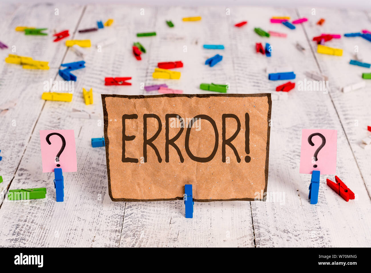 Conceptual hand writing showing Error. Concept meaning state or ...