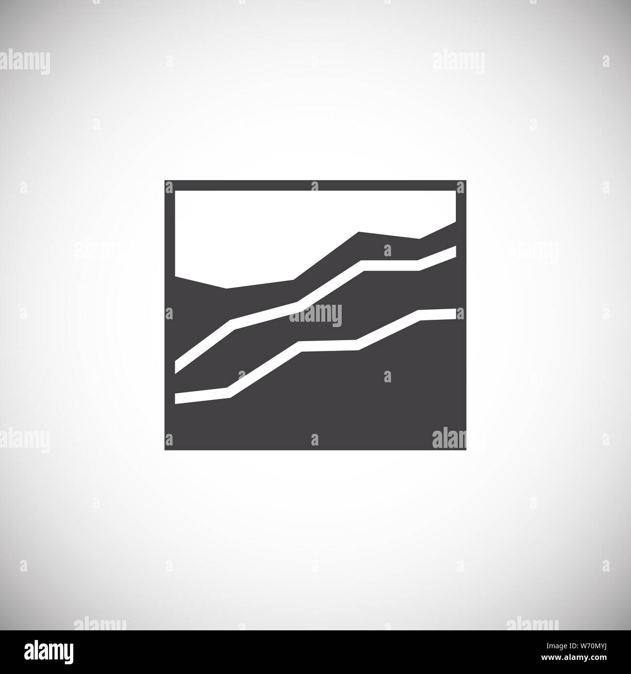 Infographics related icon on background for graphic and web design ...