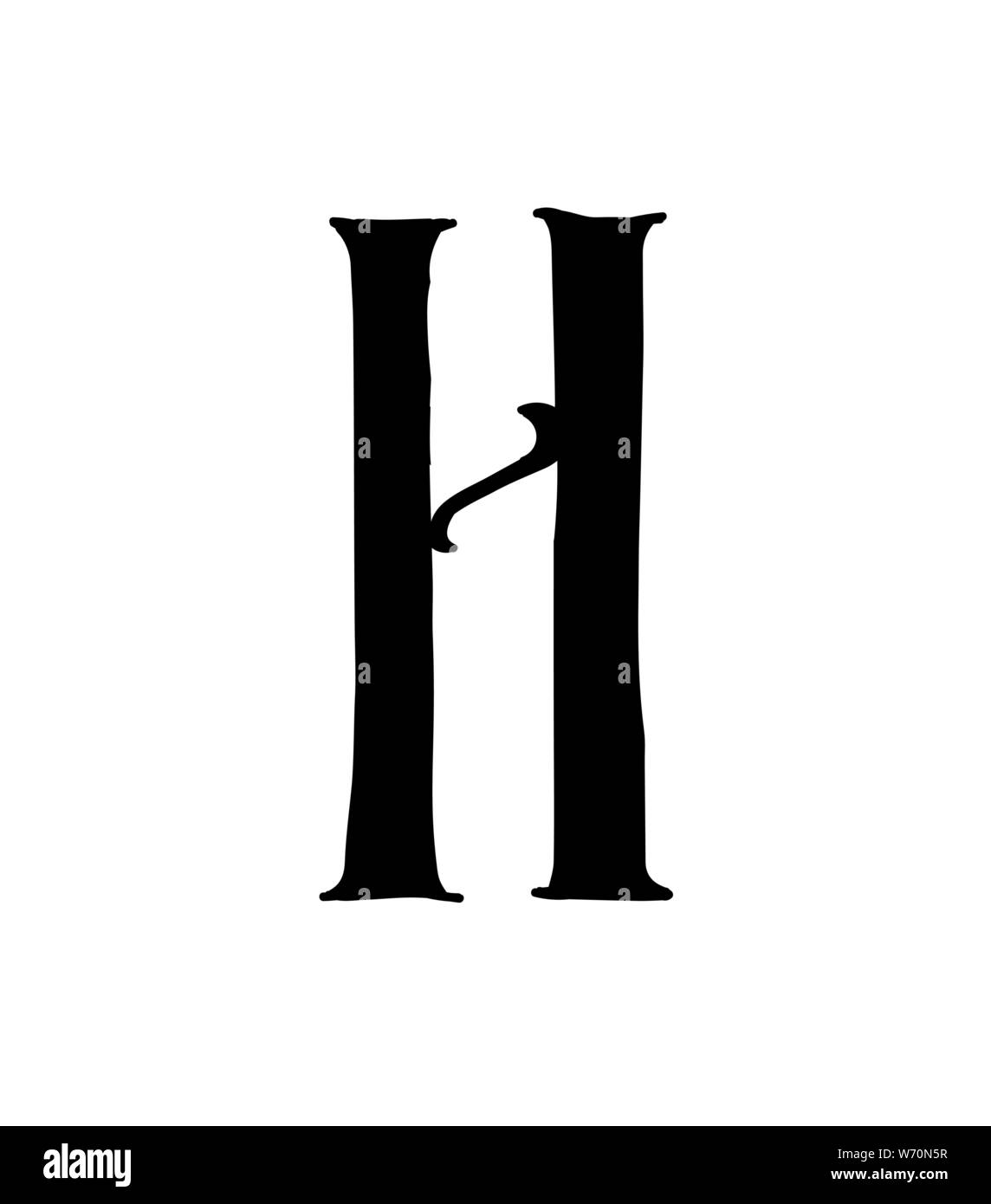 Latin letter H. Vector. Logo for the company. Icon for the site ...