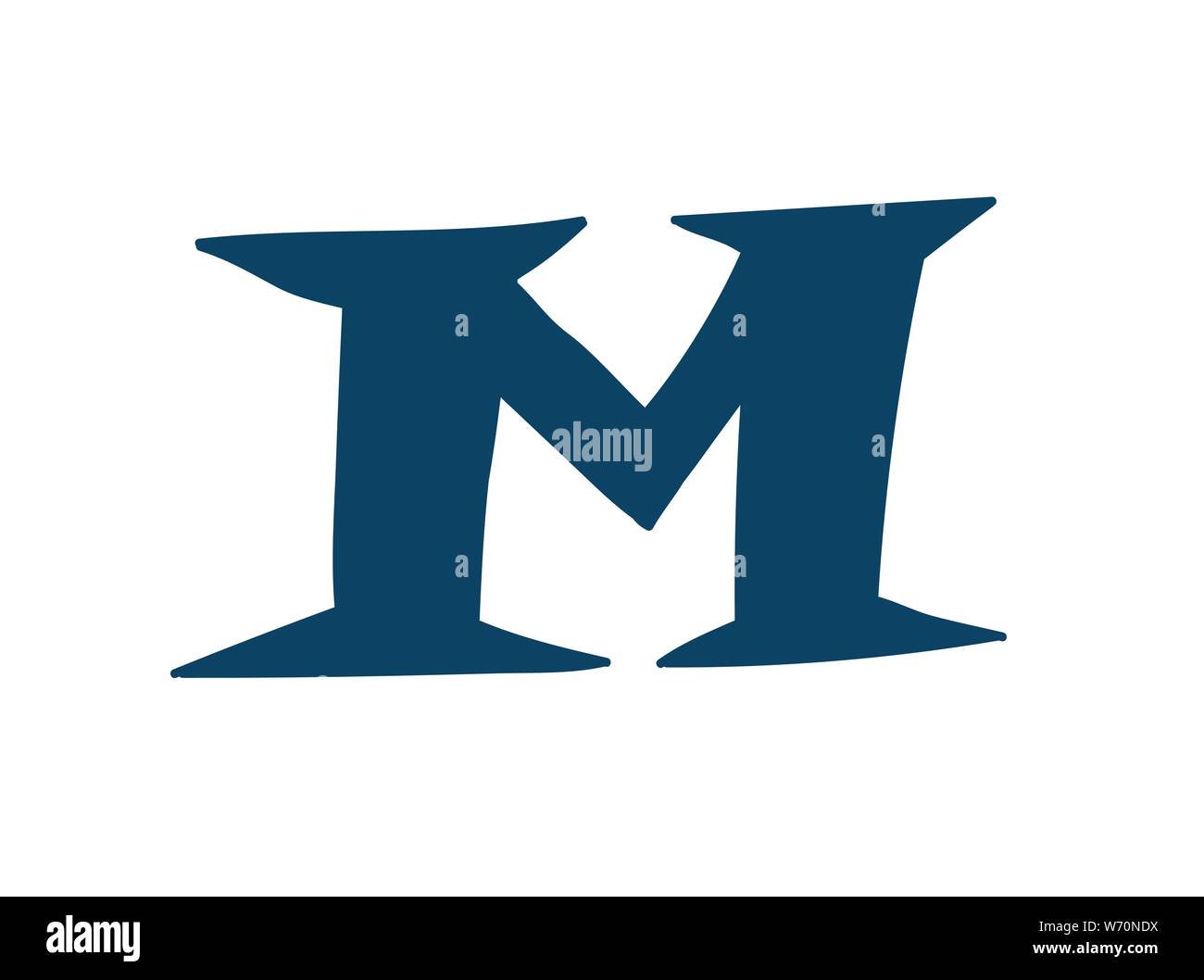 Latin letter M. Vector. Logo for the company. Icon for the site ...