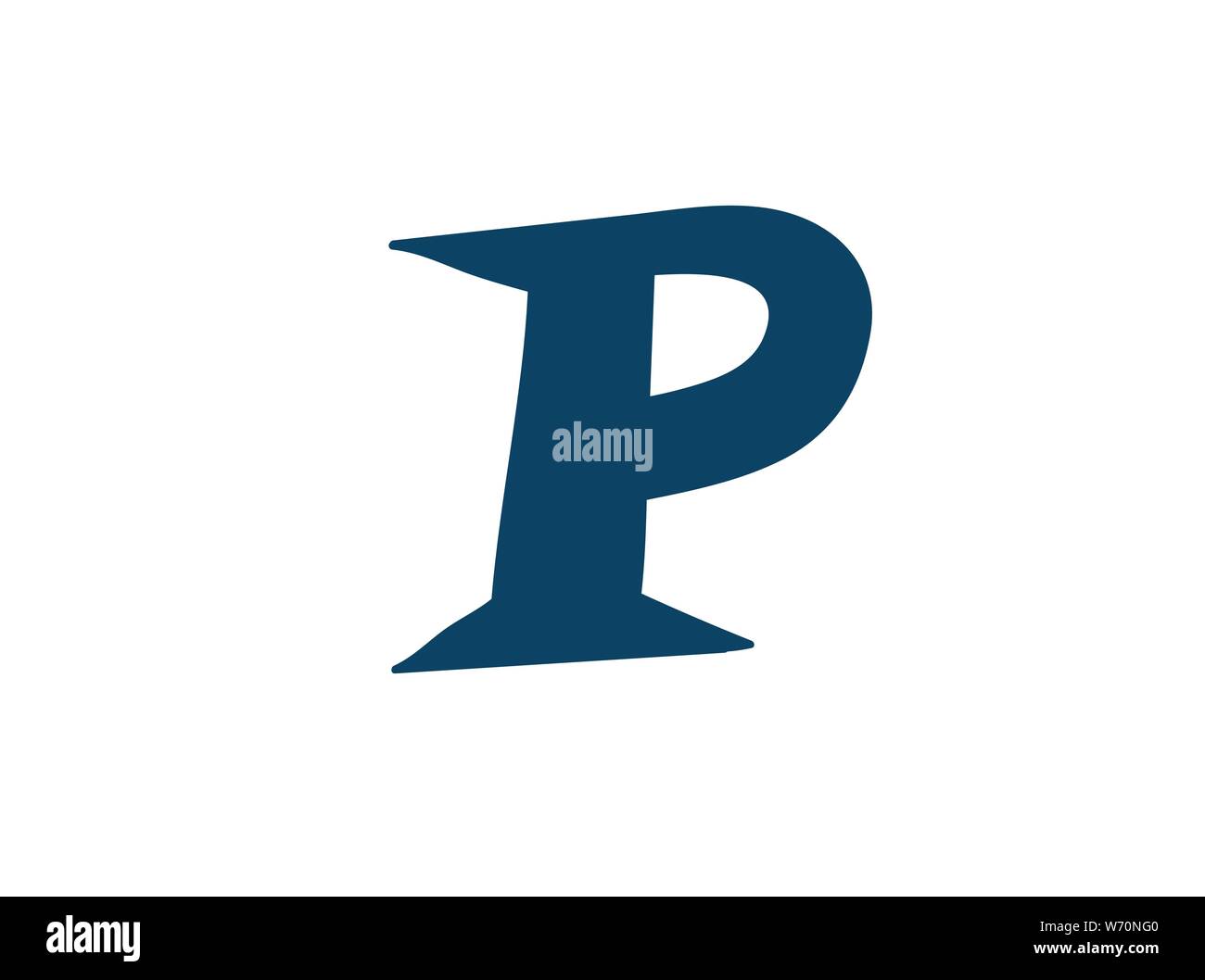 Latin letter P. Vector. Logo for the company. Icon for the site ...