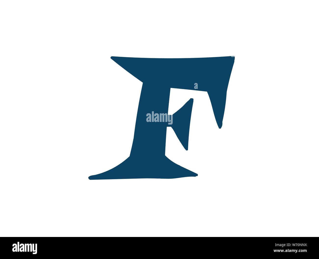 Latin letter F. Vector. Logo for the company. Icon for the site ...