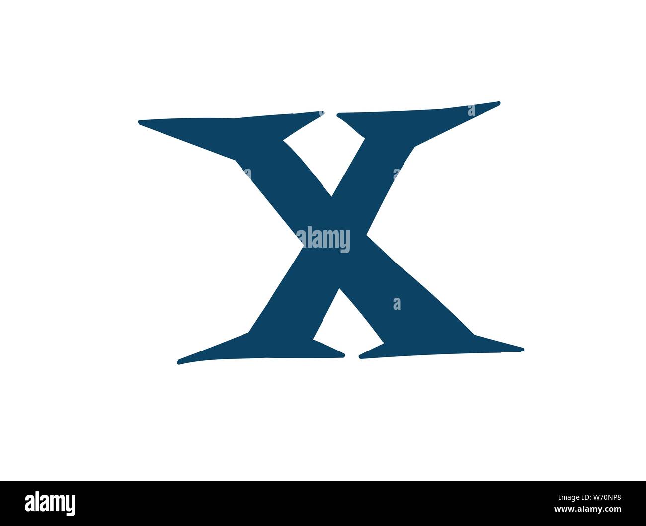 Latin letter X. Vector. Logo for the company. Icon for the site ...