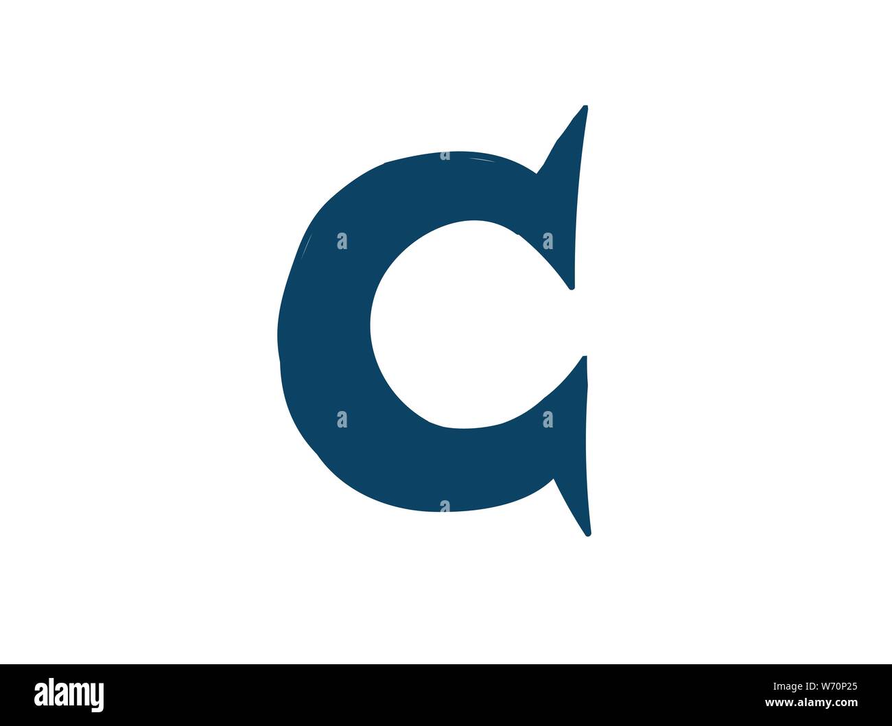 Latin letter C. Vector. Logo for the company. Icon for the site ...
