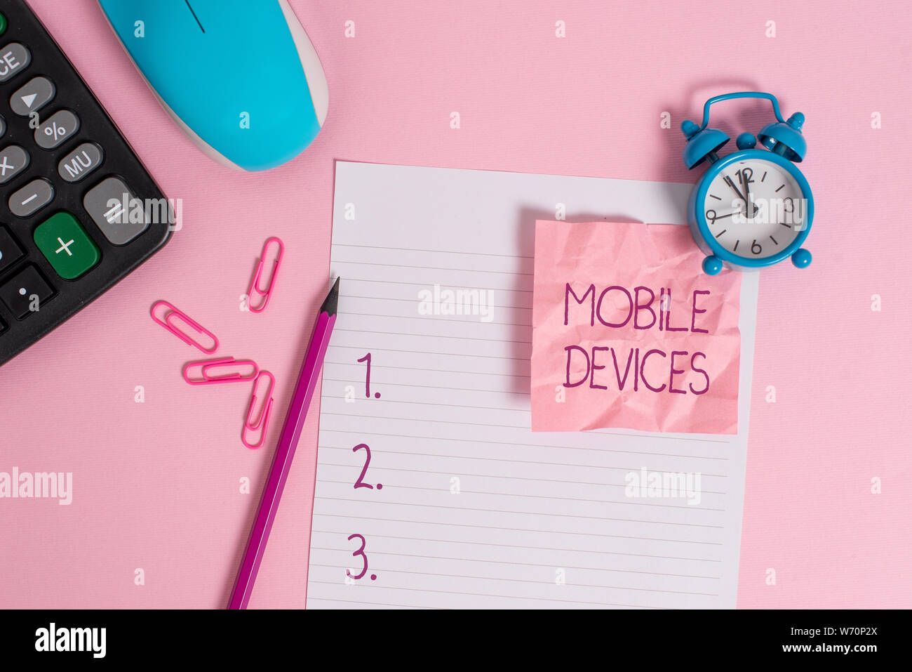 Conceptual hand writing showing Mobile Devices. Concept meaning A ...