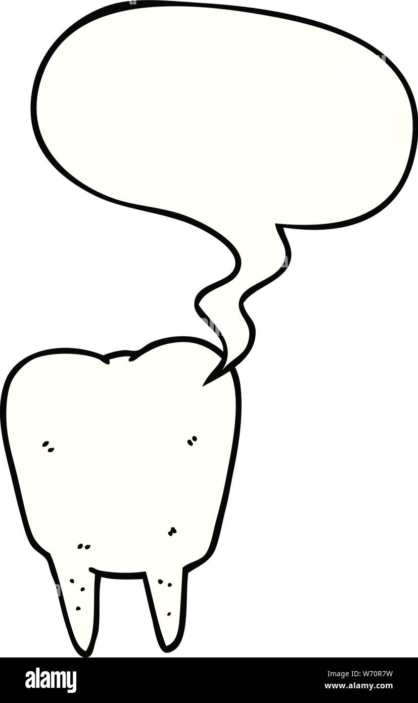 Cartoon funny tooth character bubble Cut Out Stock Images & Pictures ...