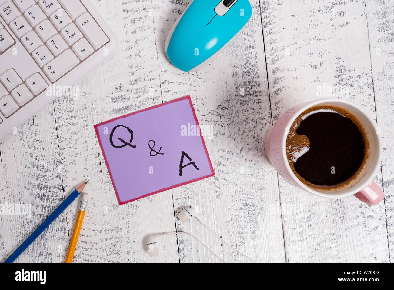 Handwriting text Q And A. Conceptual photo defined as questions being ...