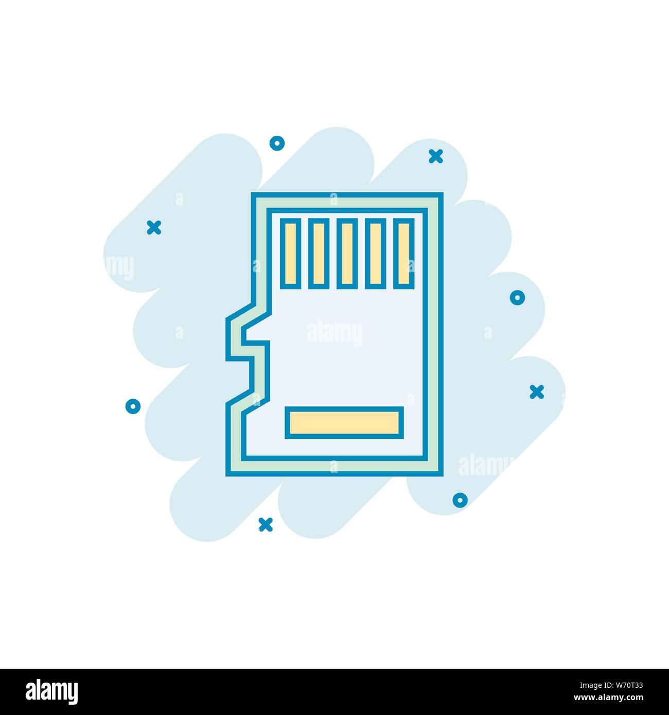 Microsd Card Icon Blue