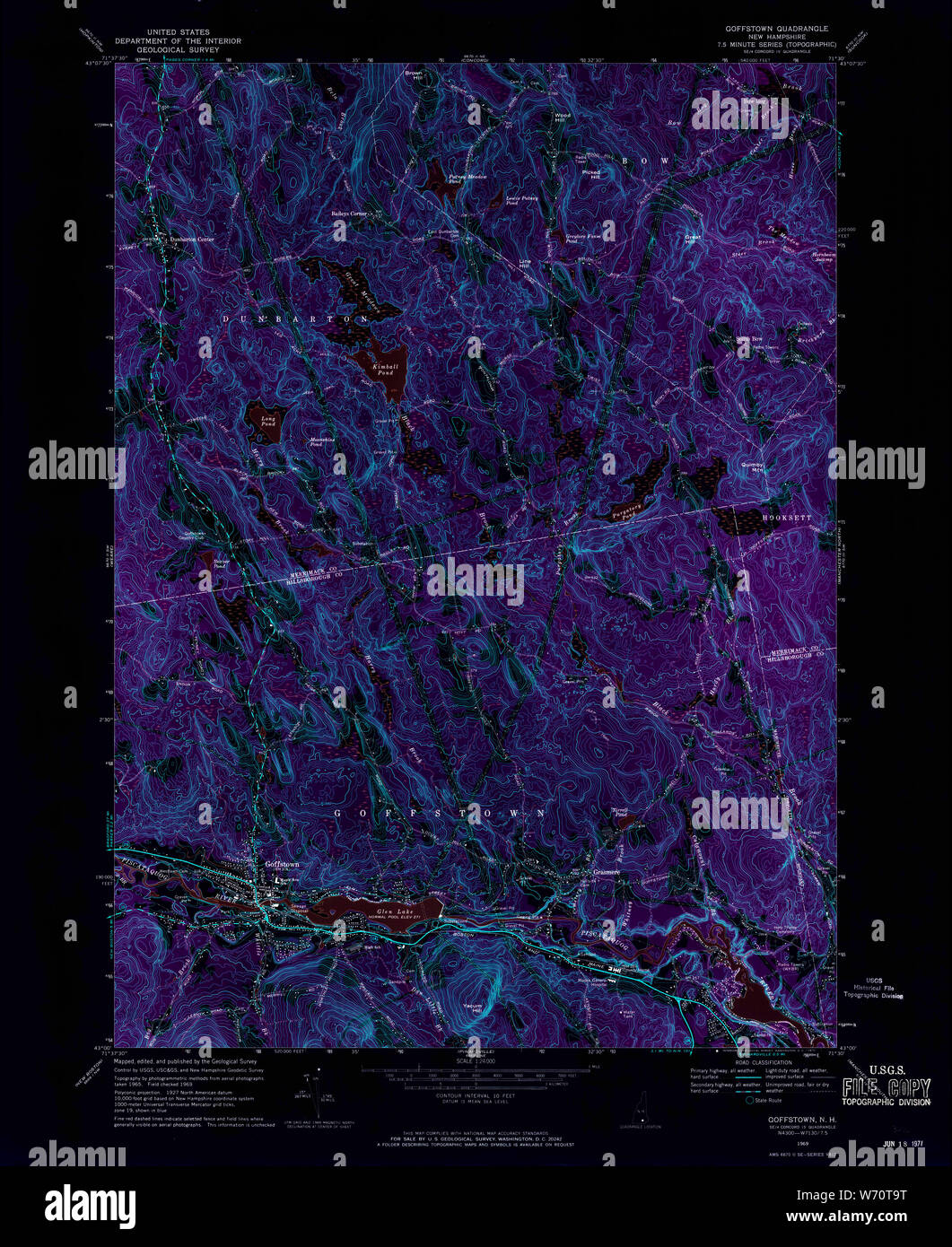 Map of goffstown hi-res stock photography and images - Alamy