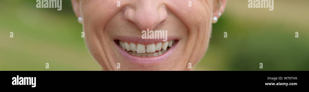 Closeup view of healthy teeth hi-res stock photography and images - Alamy