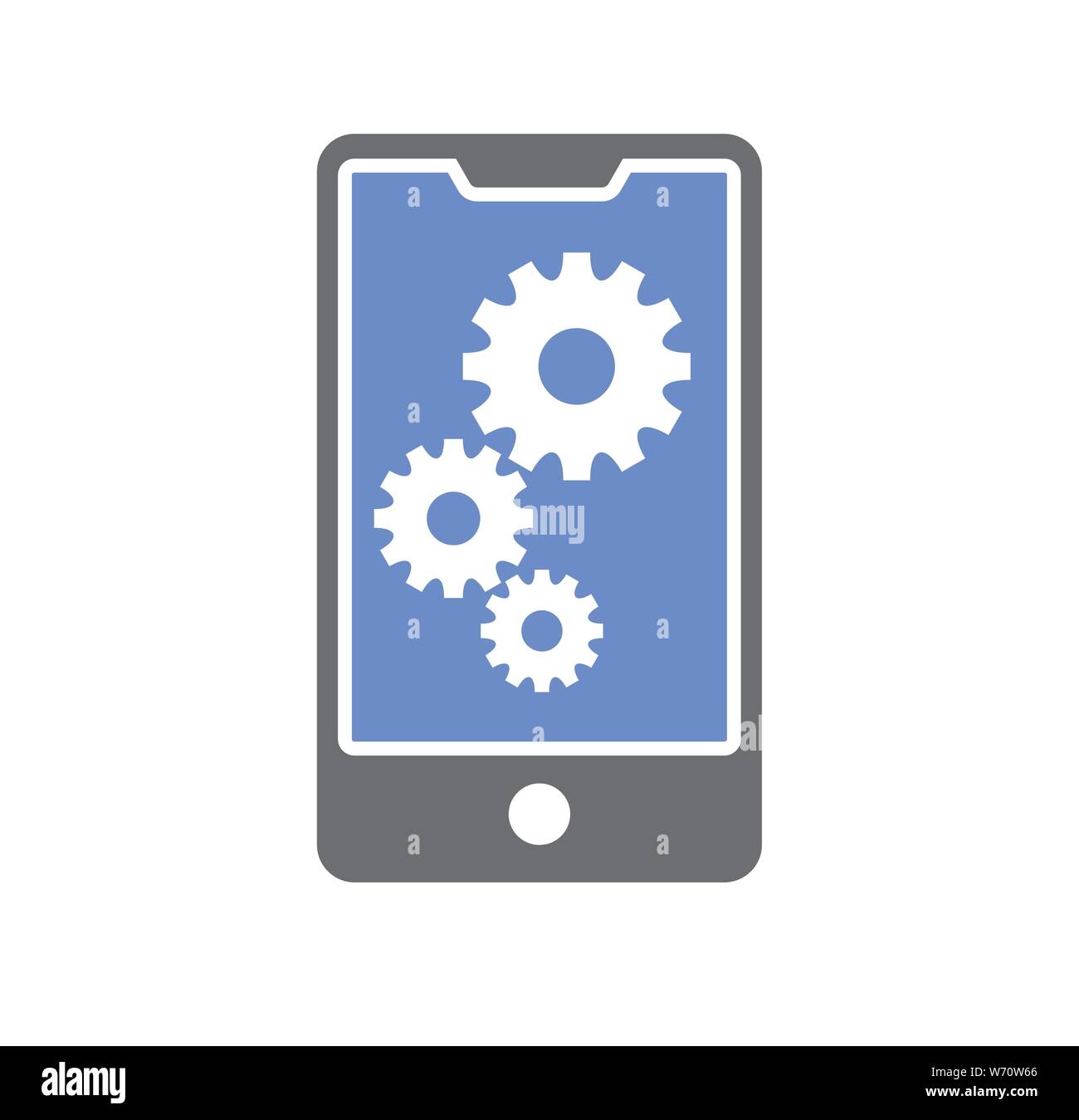 Smartphone service related icon on background for graphic and web ...