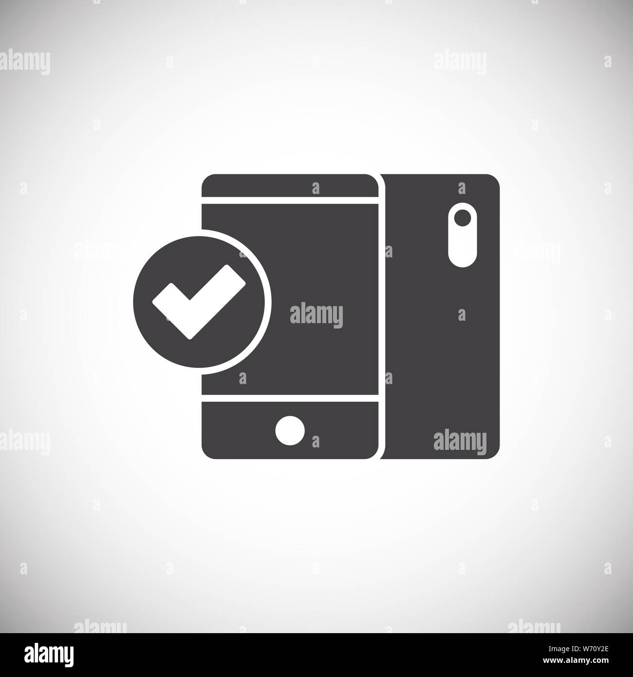 Smartphone service related icon on background for graphic and web ...