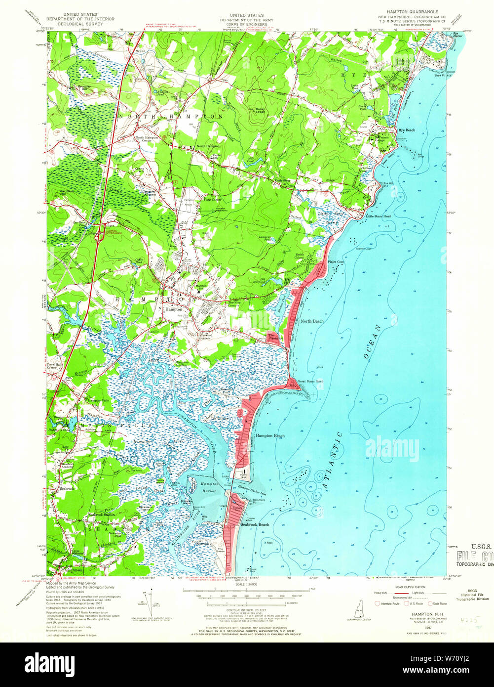 Map of hampton new hampshire hi-res stock photography and images - Alamy