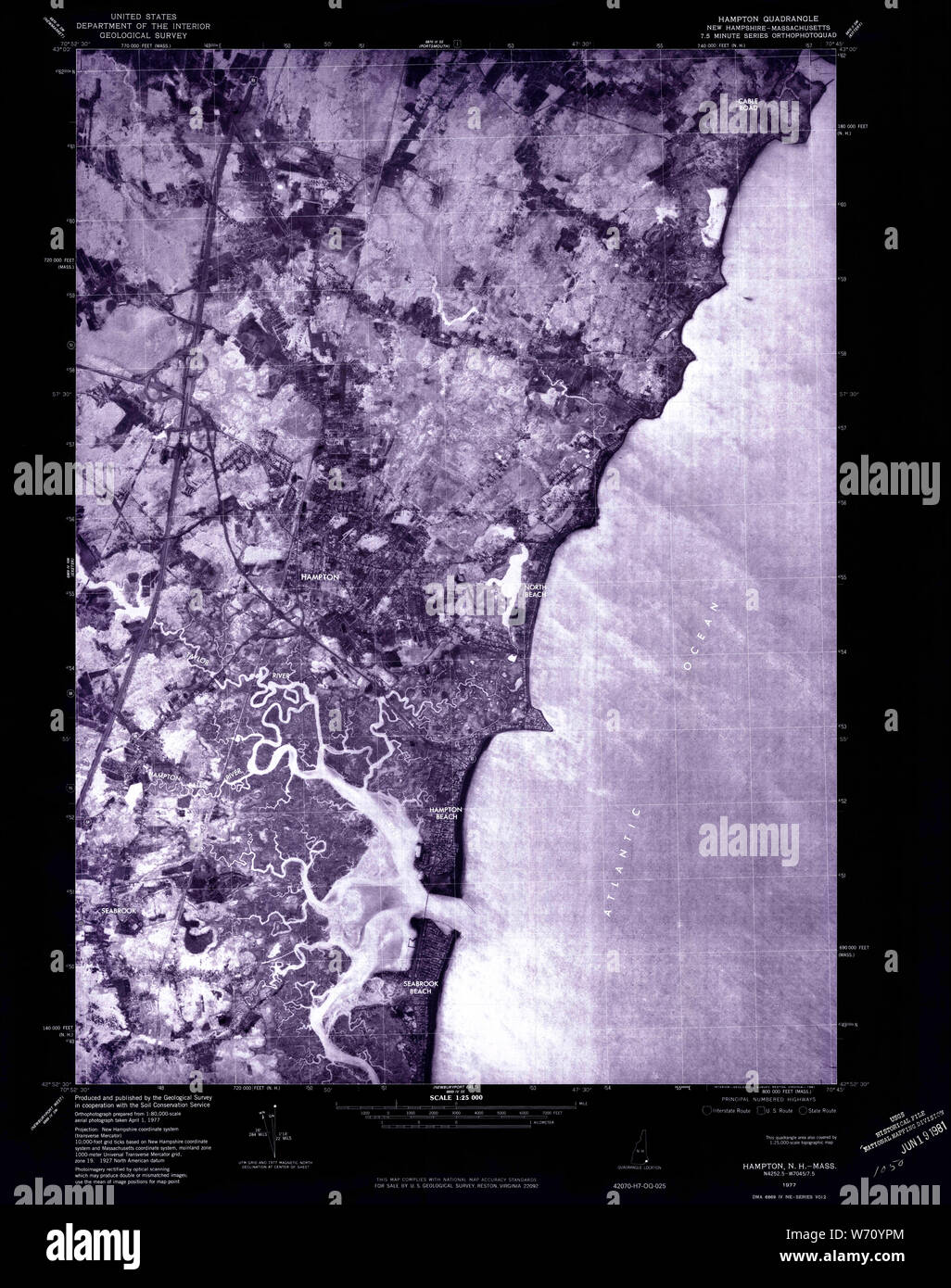 Map of hampton new hampshire hi-res stock photography and images - Alamy