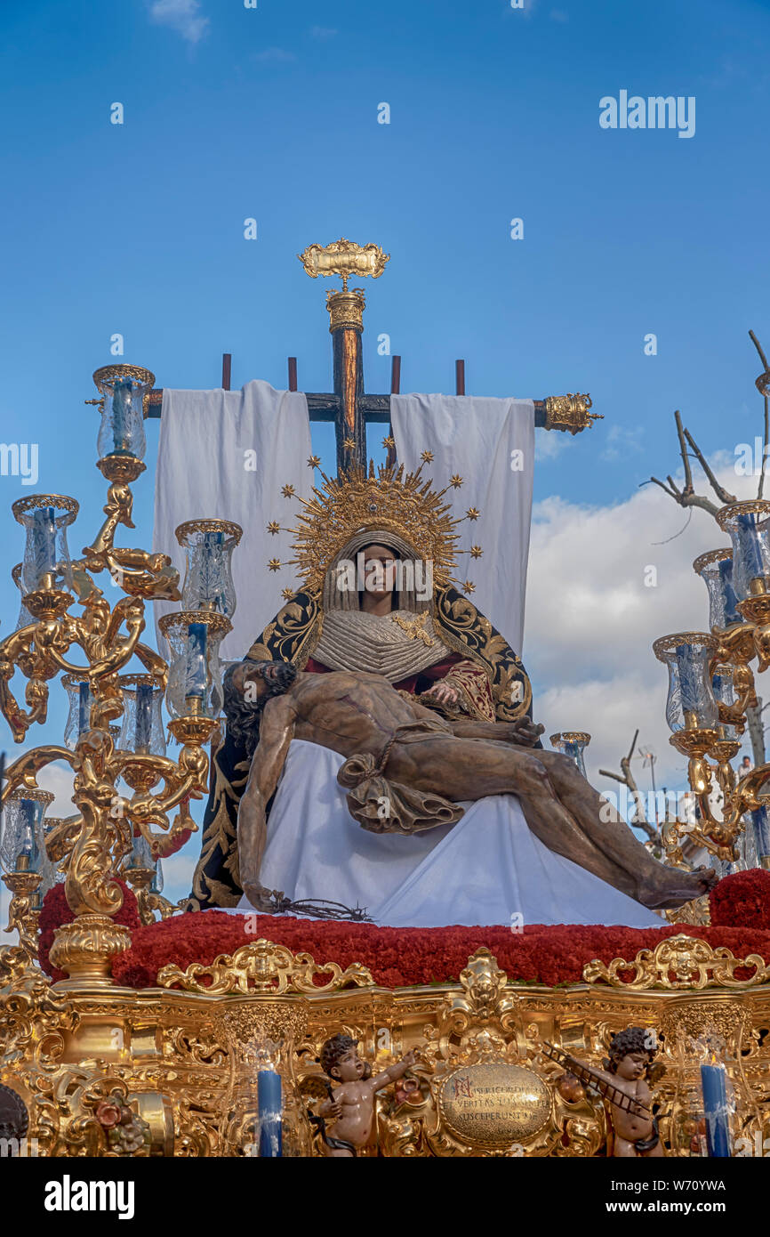 Images of Holy Week in Seville, Brotherhood of the Marketplace Stock ...