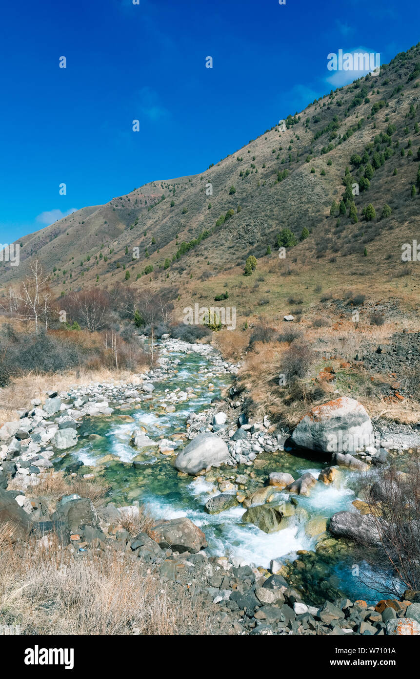 Ala Archa River in Ala Archa National Park, Kyrgyzstan Stock Photo - Alamy