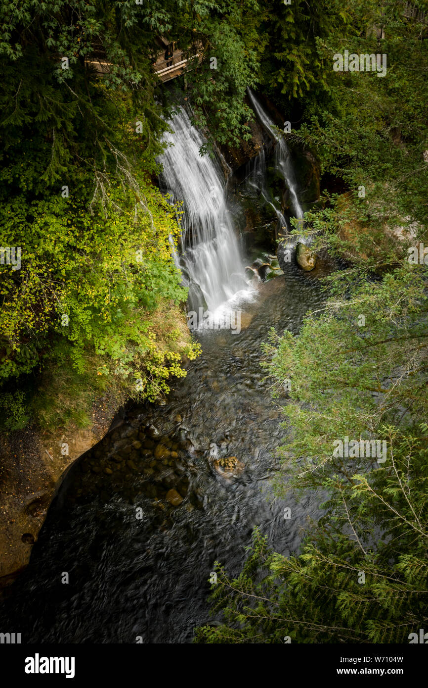 Waterfall into Green River Gorge Washington State Stock Photo - Alamy