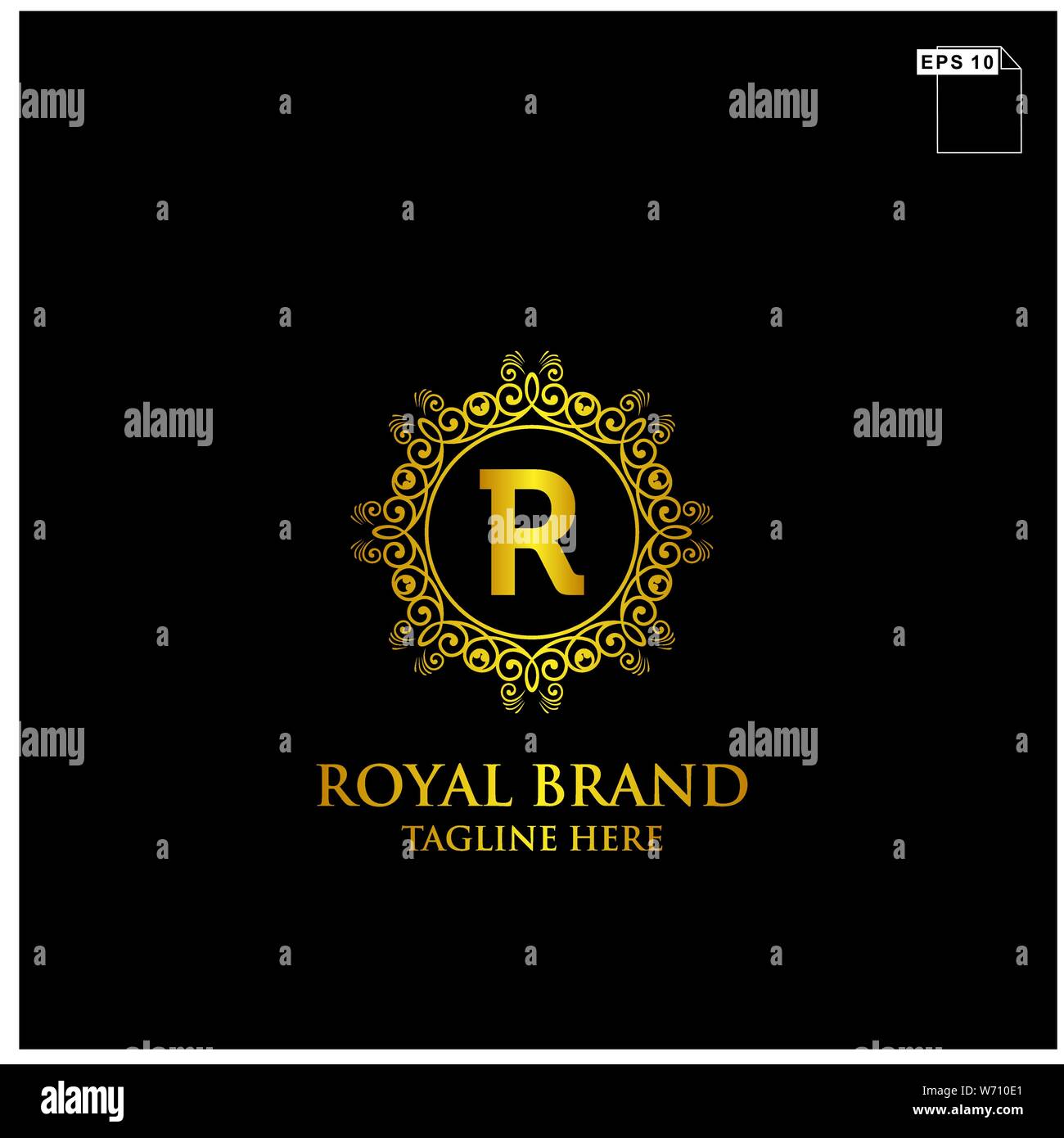 royal brand logo design luxury and elegant concept vector Stock Vector ...