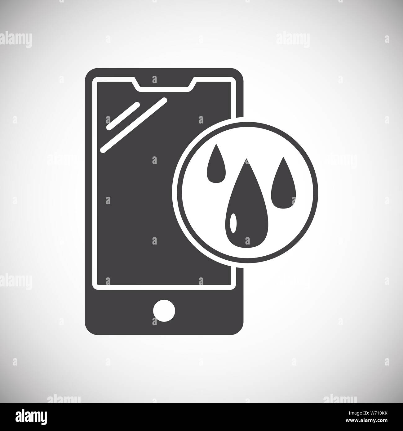 Smartphone service related icon on background for graphic and web ...
