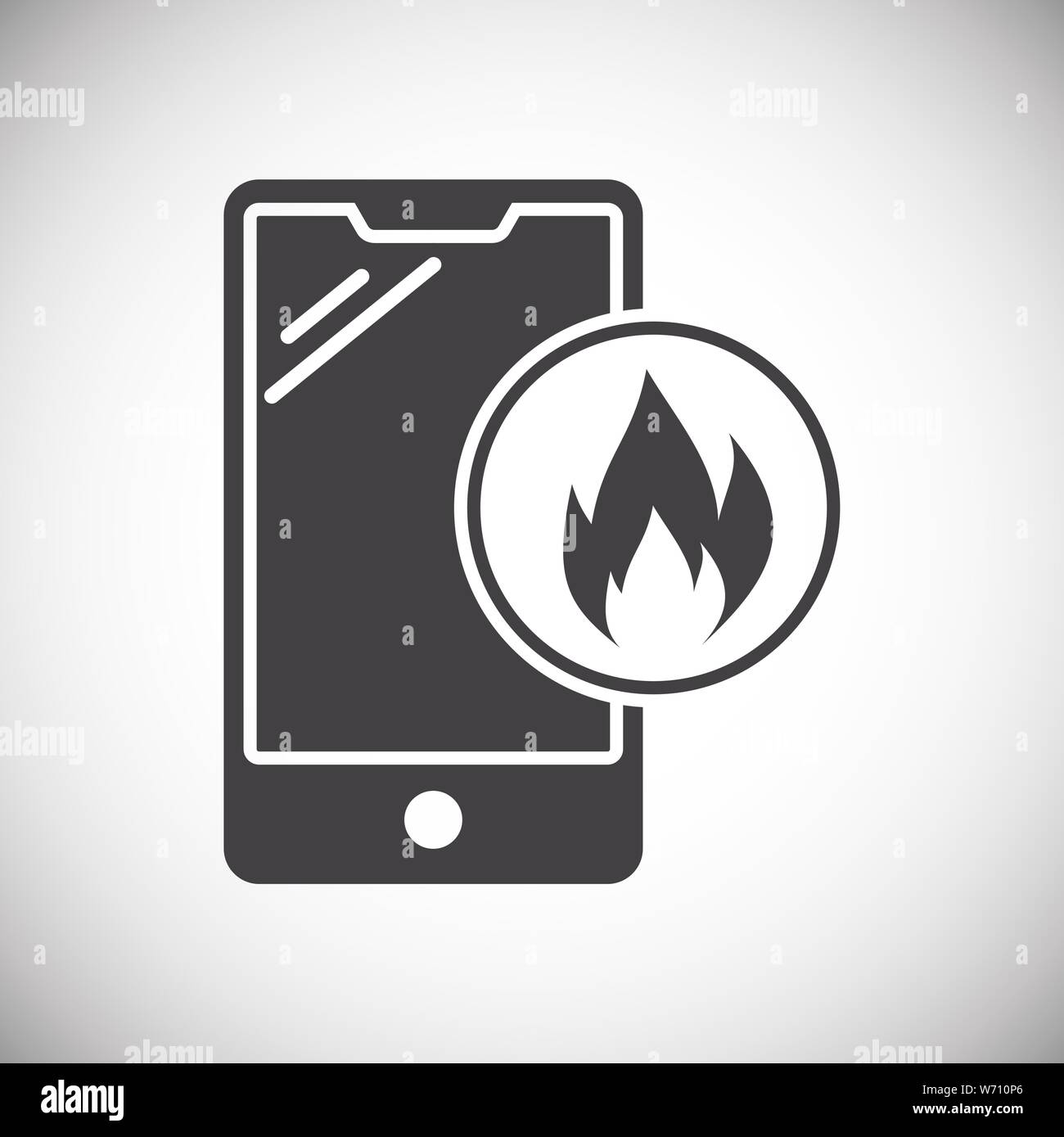 Smartphone service related icon on background for graphic and web ...