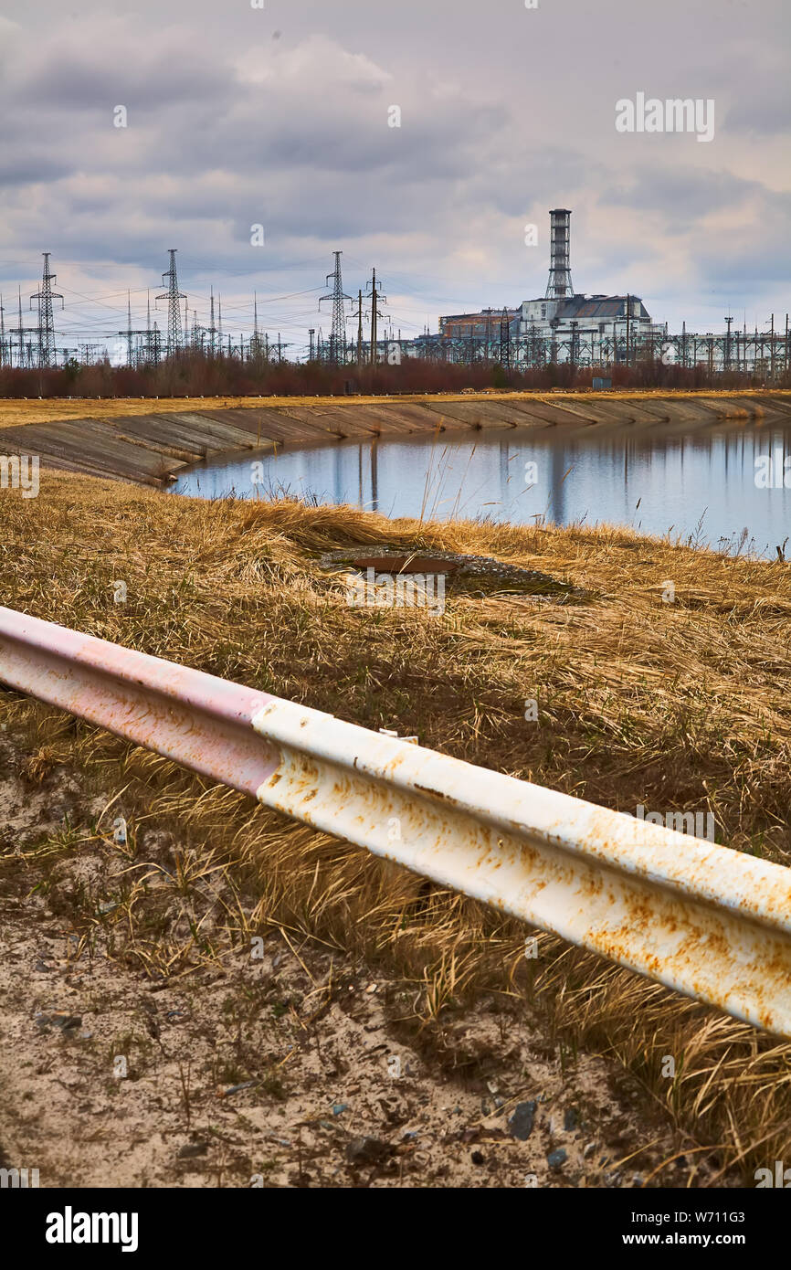 Chernobyl Nuclear Power Plant in Chernobyl Exclusion Zone Stock Photo ...